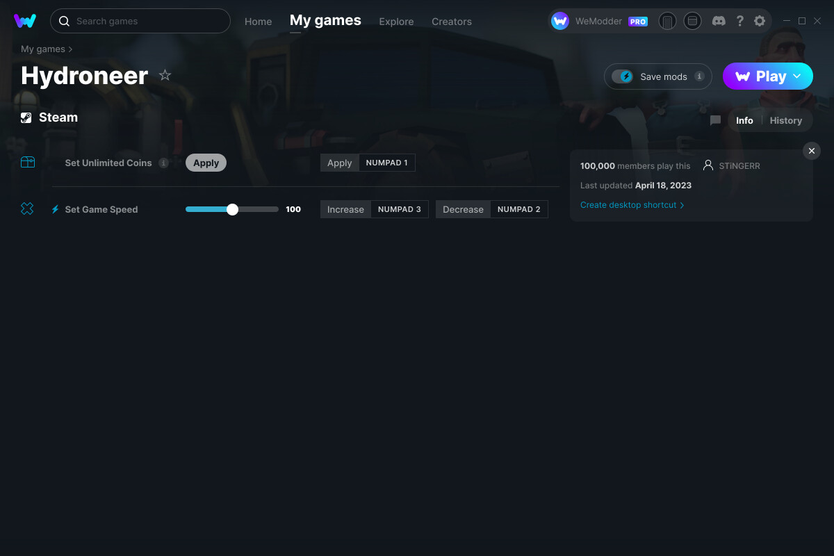 Hydroneer Cheats and Trainer for Steam - Trainers - WeMod Community