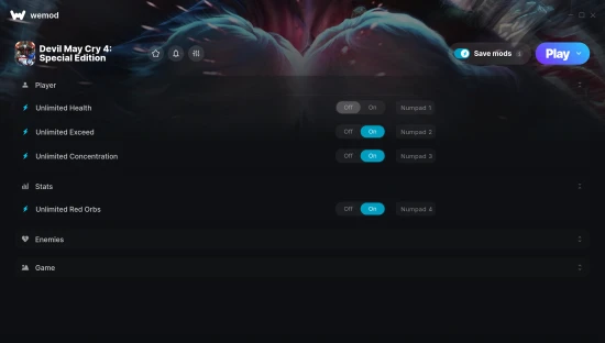 Devil May Cry 4: Special Edition Cheats & Trainers for PC | WeMod