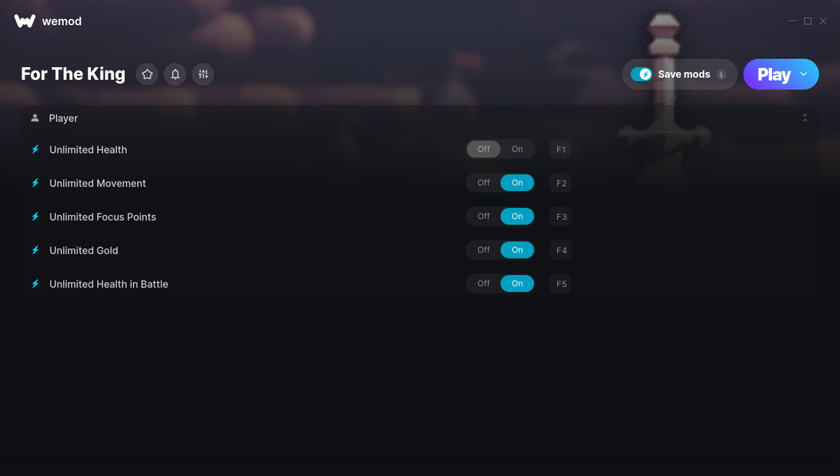 For The King Cheat Engine