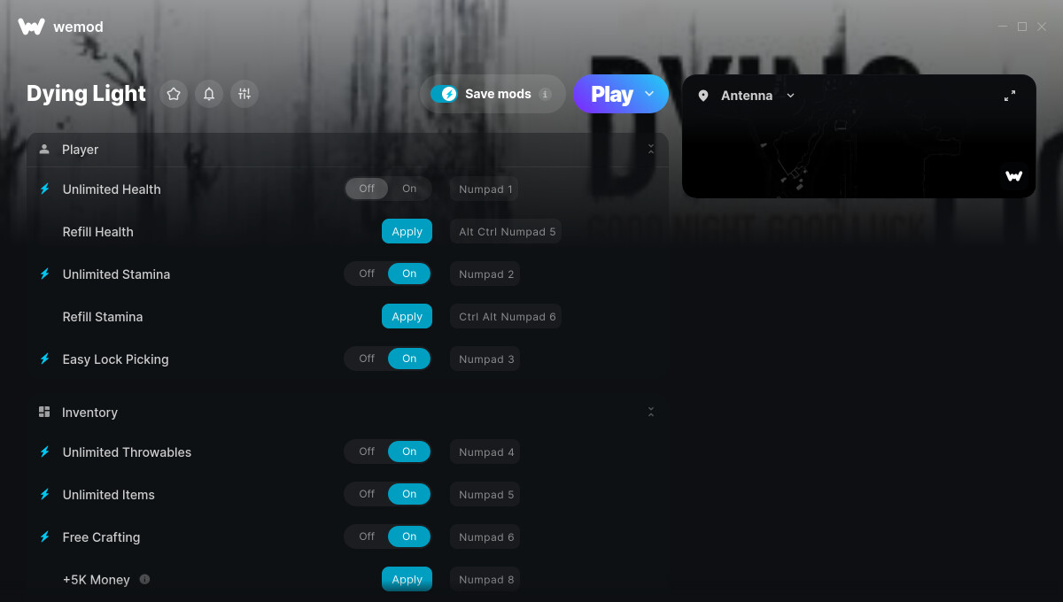 Dying Light Cheats and Trainer for GOG - Trainers - WeMod Community