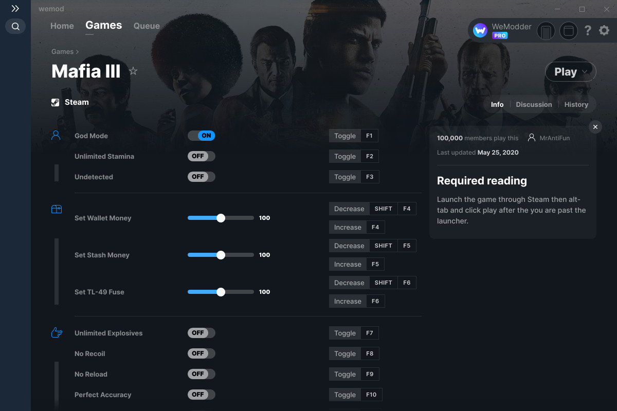 Mafia III (Definitive Edition) Cheats and Trainer for Steam - Trainers ...