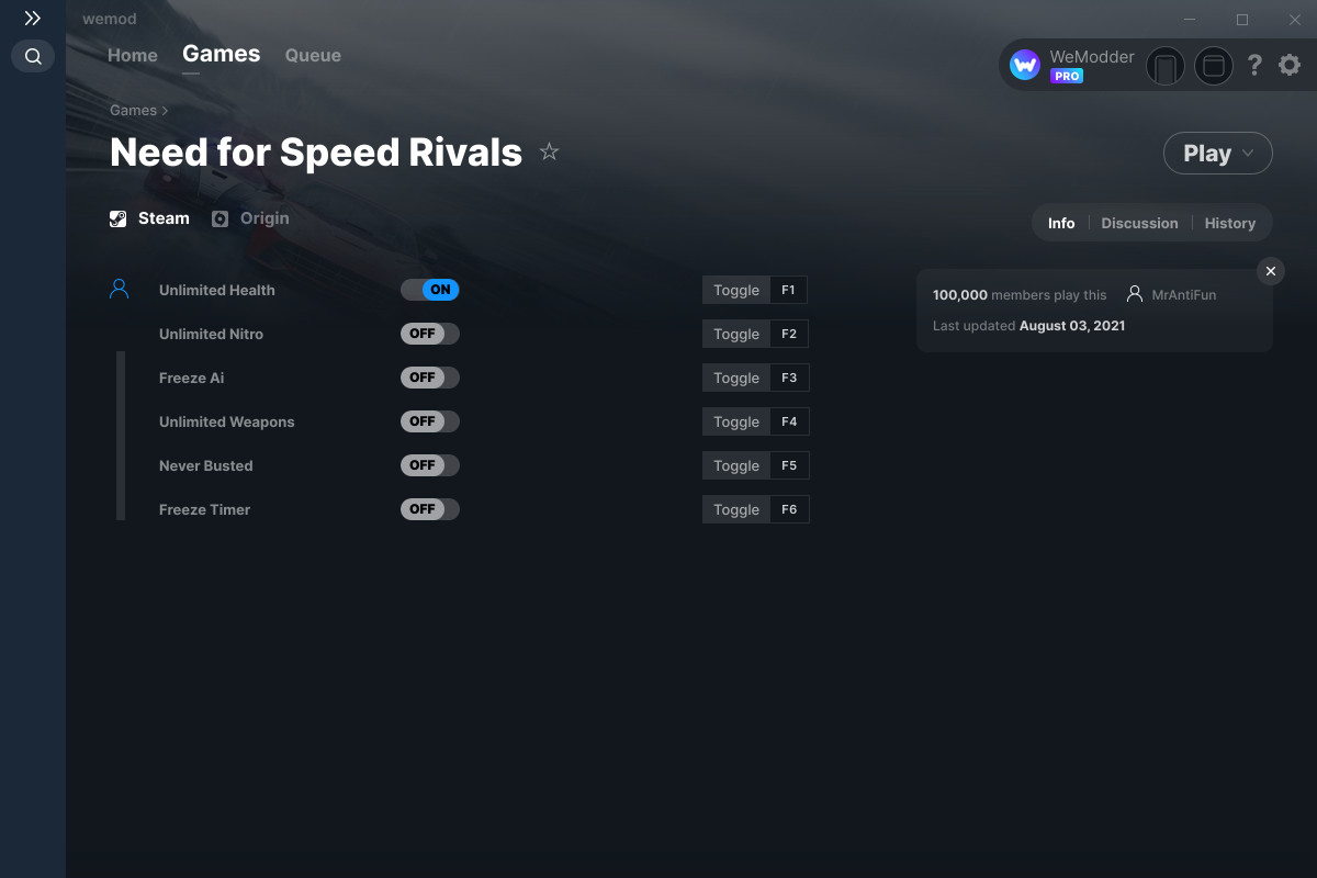 Need for Speed Rivals Cheats and Trainer for Steam - Trainers - WeMod ...