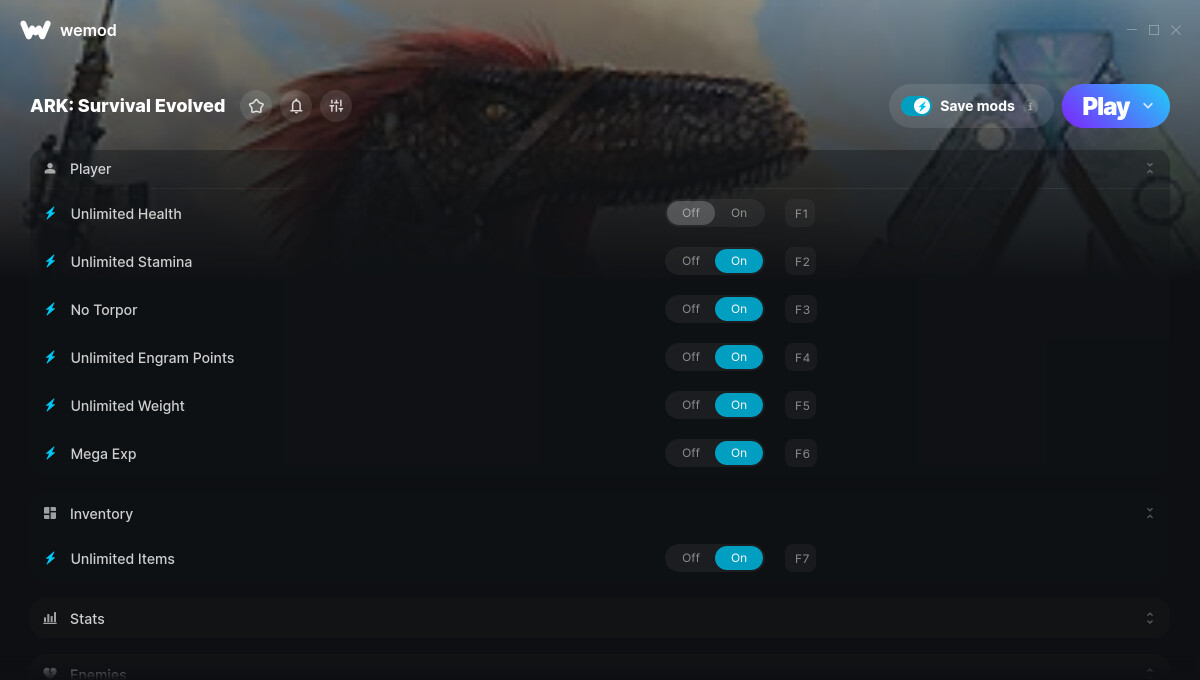 ARK: Survival Evolved Cheats and Trainer for Epic Games - Trainers ...