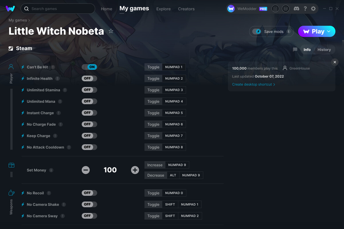 Little Witch Nobeta Cheats and Trainer for Steam - Trainers - WeMod ...