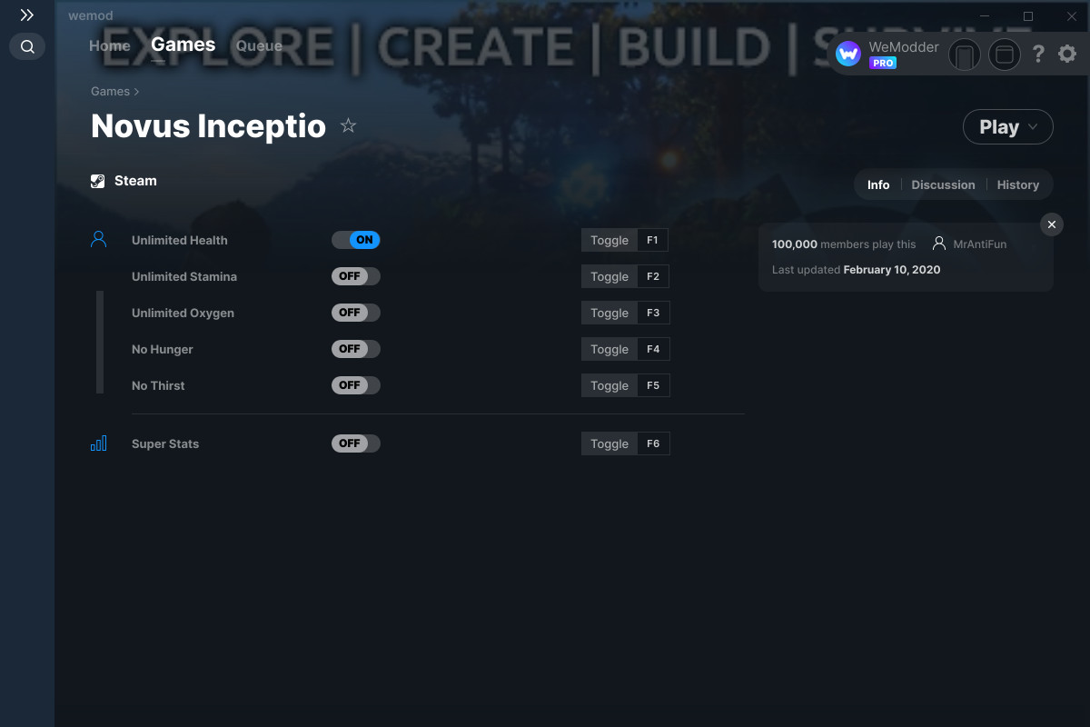 Novus Inceptio Cheats and Trainer for Steam - Trainers - WeMod Community