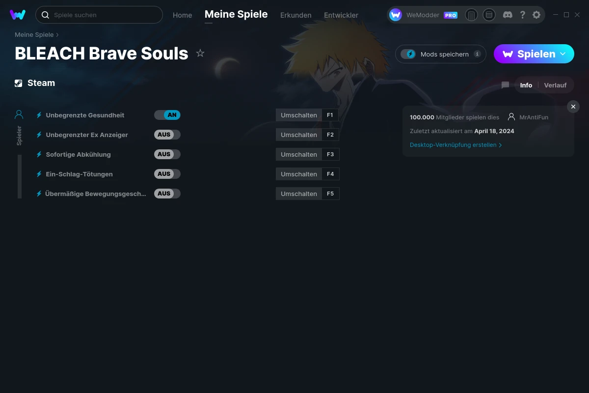 BLEACH Brave Souls Cheats & Trainer für PC | WeMod