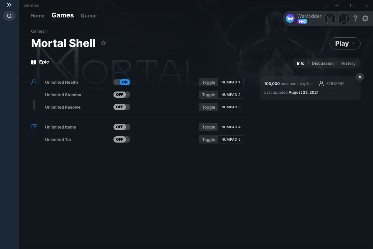 Mortal Shell Cheats and Trainer for Epic Games - Trainers - WeMod Community