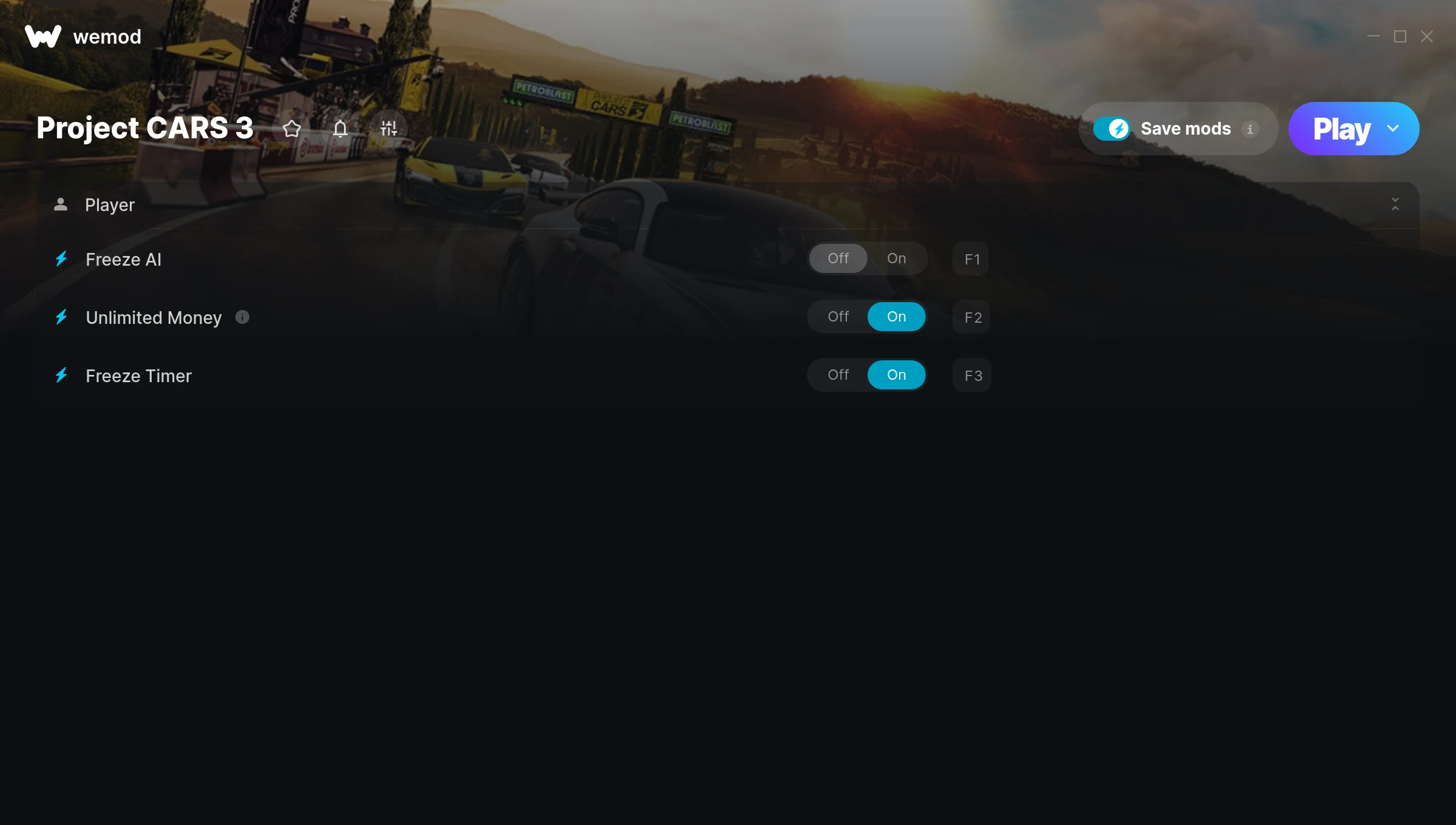 Project CARS 3 Cheats & Trainers for PC | WeMod