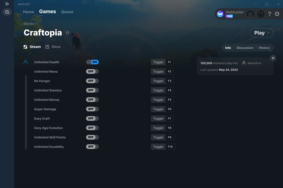 Craftopia Cheats and Trainer for Steam - Trainers - WeMod Community