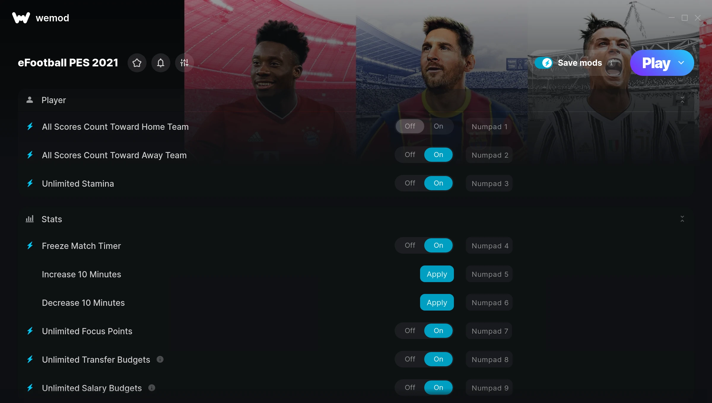 eFootball PES 2021 Cheats & Trainers for PC | WeMod
