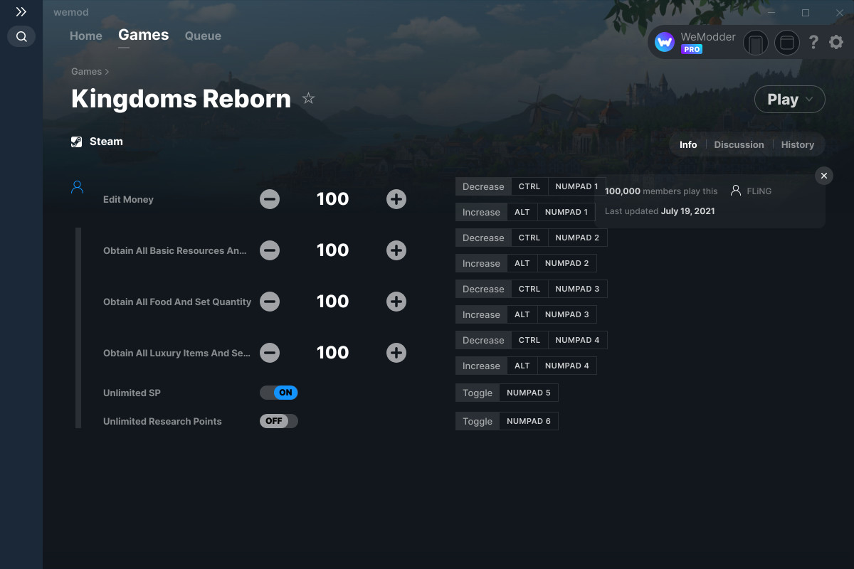 Kingdoms Reborn Cheats and Trainer for Steam - Trainers - WeMod Community