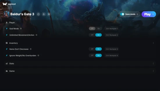 Baldur's Gate 3 Cheats & Trainers for PC | WeMod