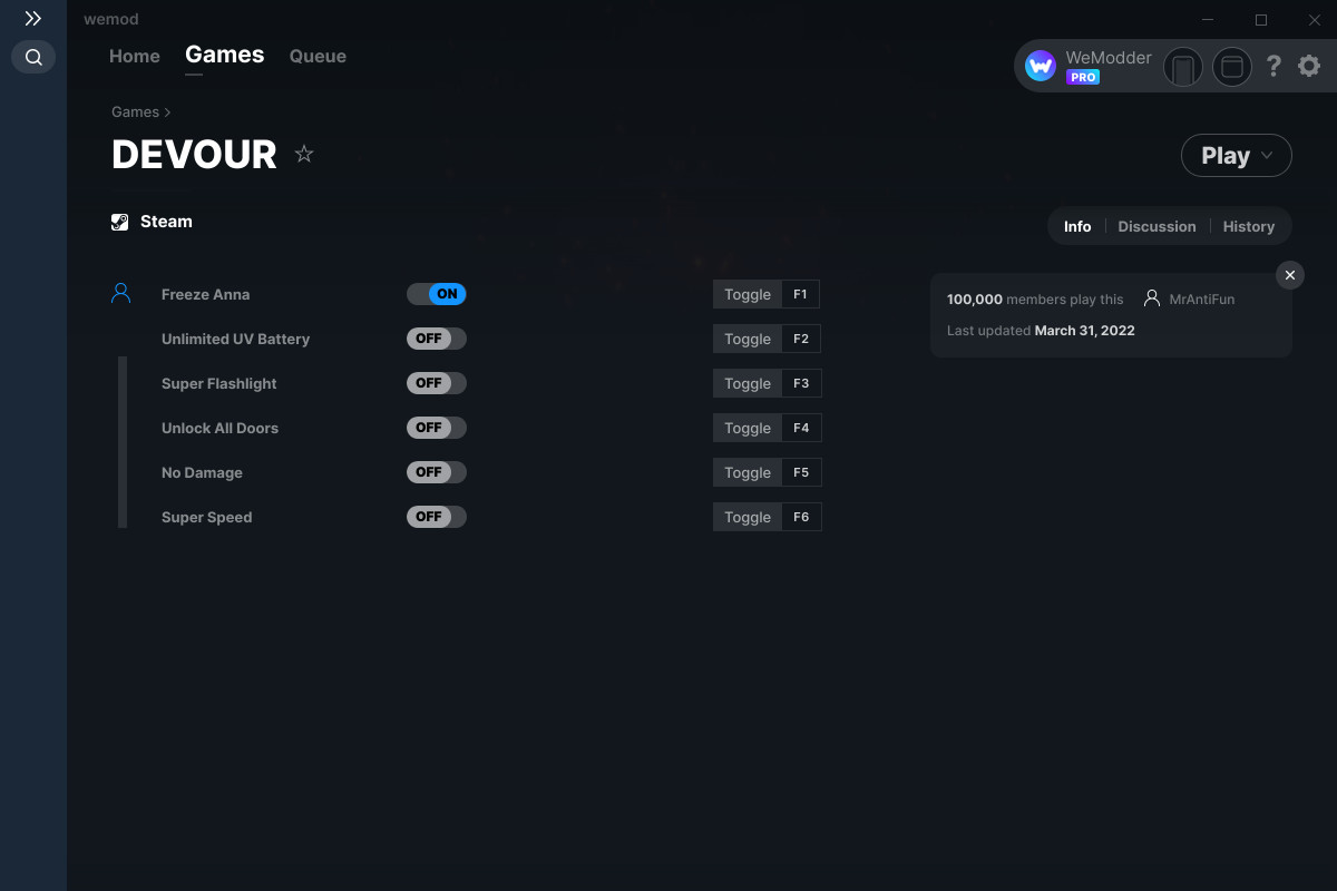 DEVOUR Cheats and Trainer for Steam - Trainers - WeMod Community