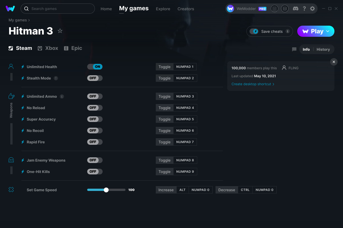Hitman 3 Cheats and Trainer for Epic Games - Trainers - WeMod Community