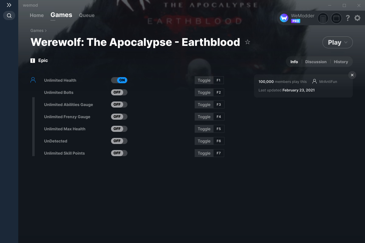 Werewolf: The Apocalypse - Earthblood Cheats and Trainer for Epic Games ...