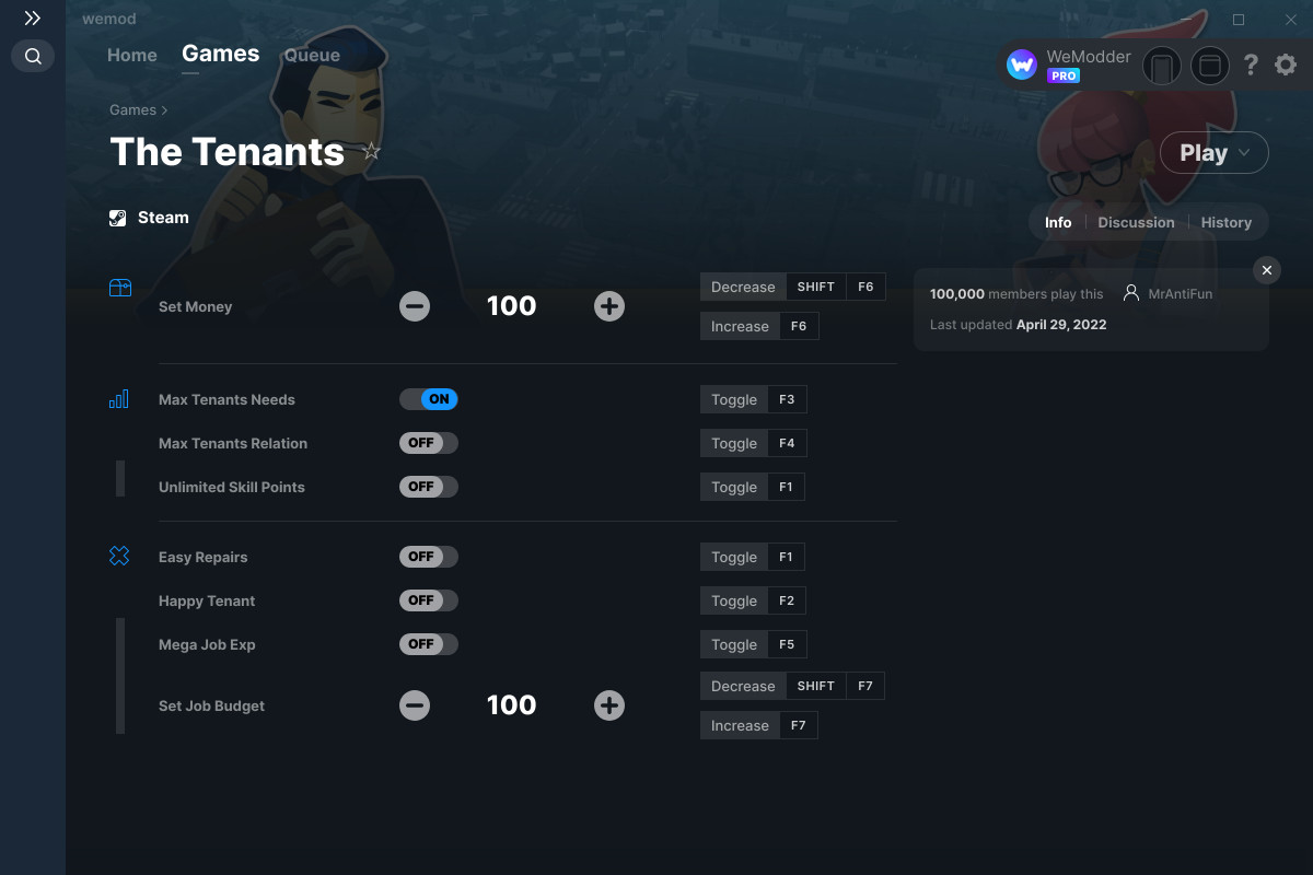 The Tenants Cheats and Trainer for Steam - Trainers - WeMod Community