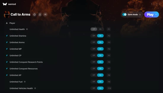 Call to Arms Cheats & Trainers for PC | WeMod