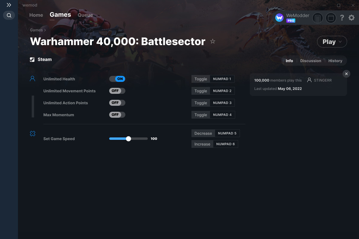 Warhammer 40,000: Battlesector Cheats and Trainer for Steam - Trainers - WeMod Community