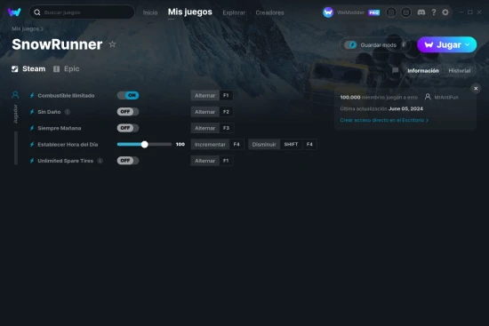 Trampas y Trainers de SnowRunner para PC | WeMod
