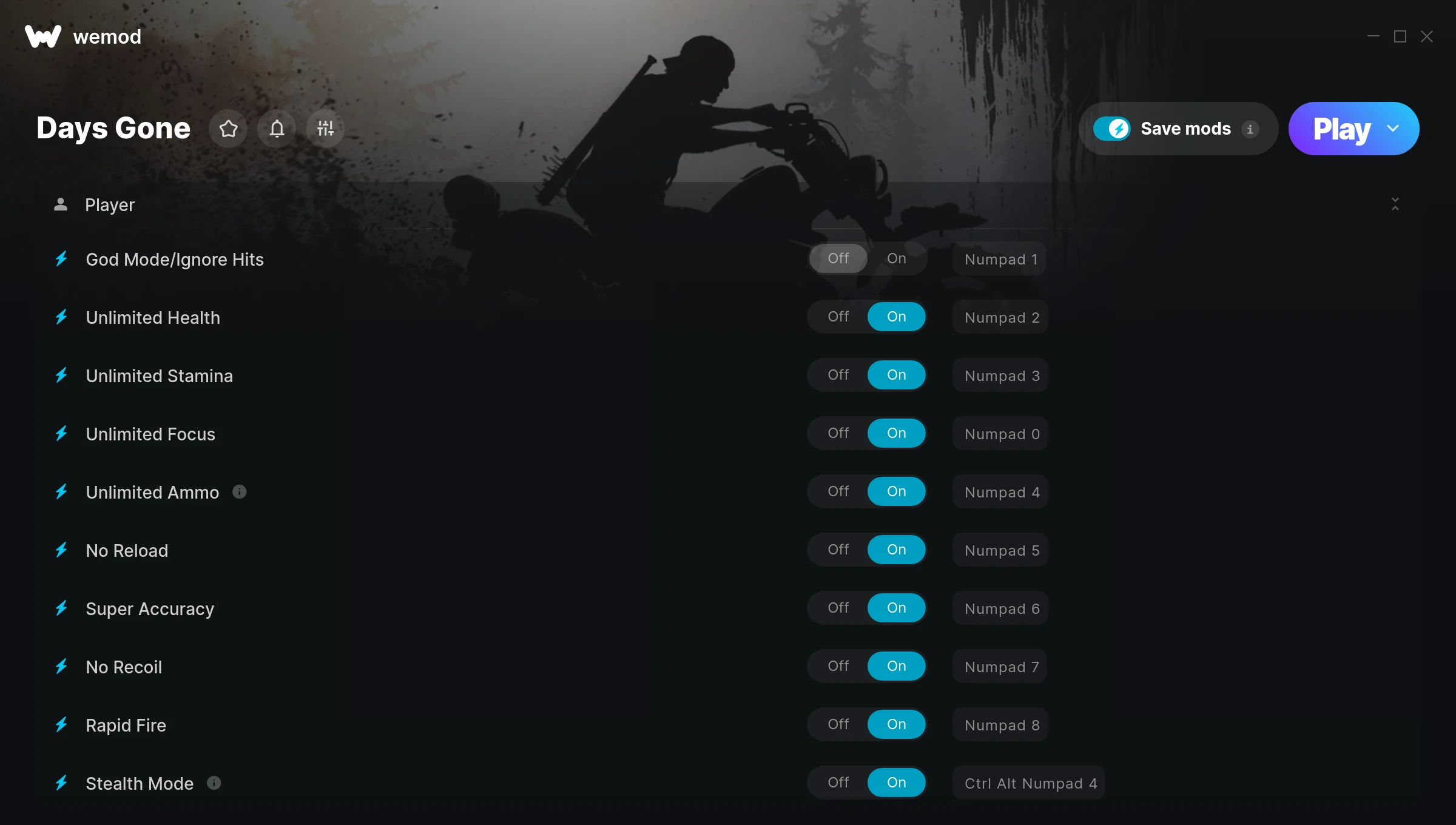 Days Gone Cheats & Trainers for PC | WeMod