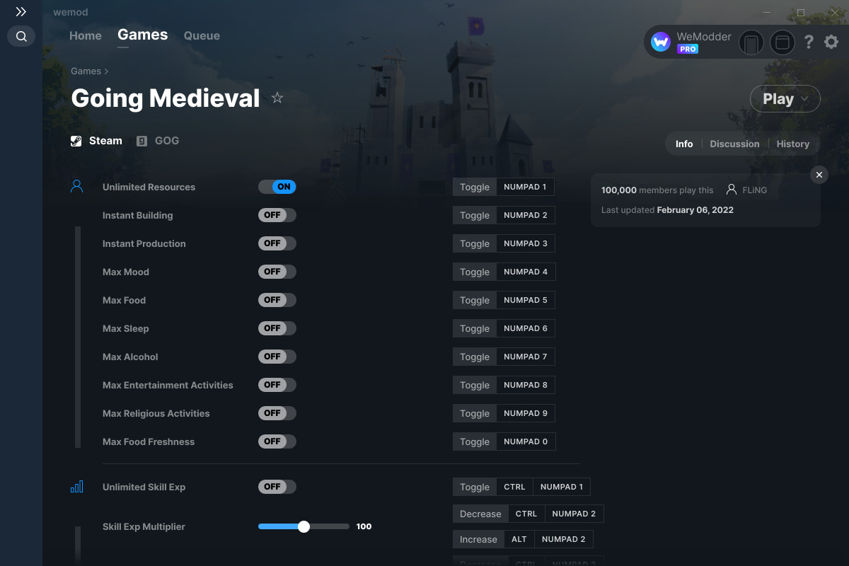 Going Medieval Cheats and Trainer for Steam - Trainers - WeMod Community