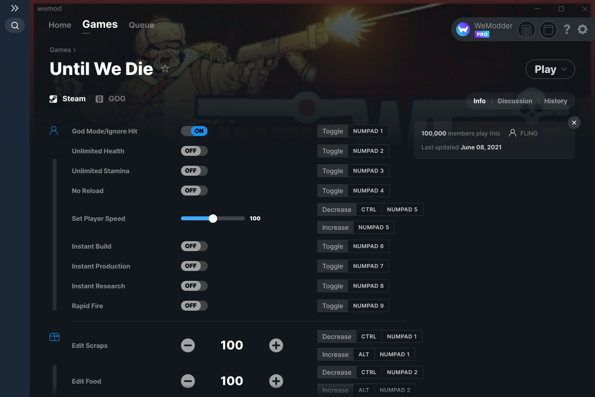 Until We Die Cheats and Trainer for GOG - Trainers - WeMod Community