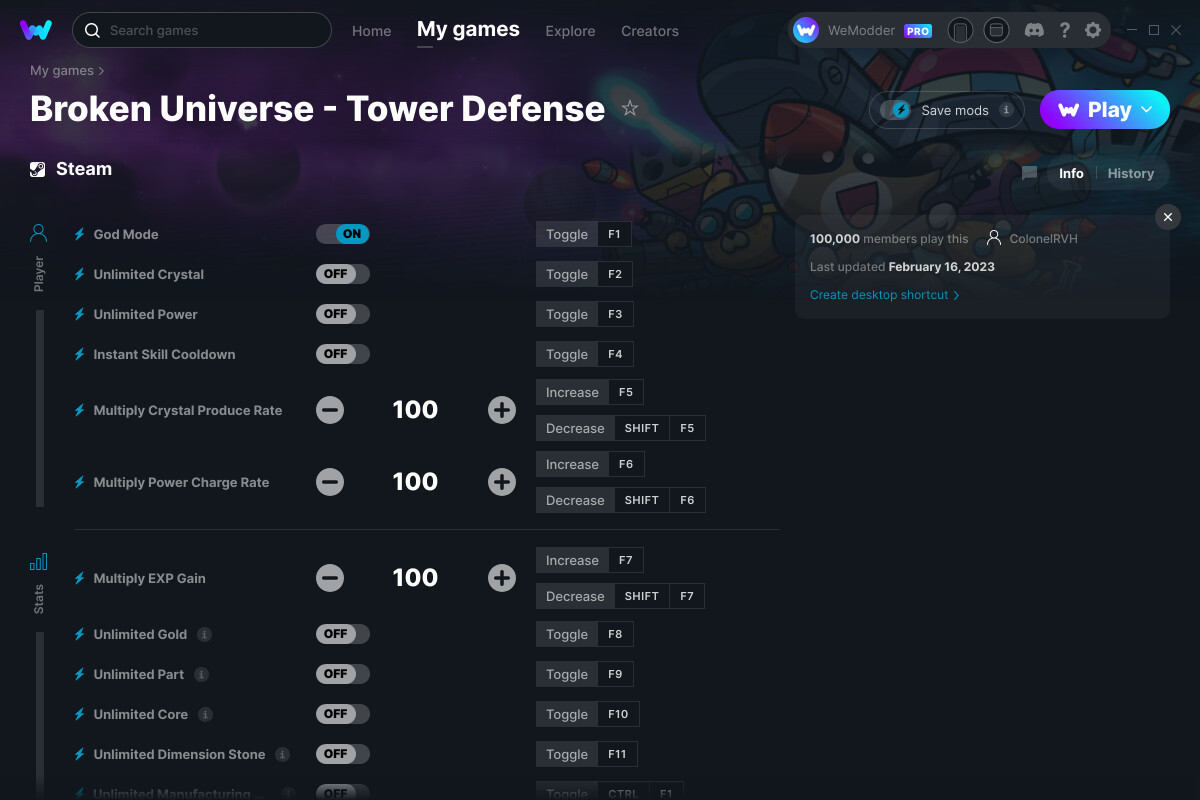 Broken Universe - Tower Defense Cheats and Trainer for Steam - Trainers ...
