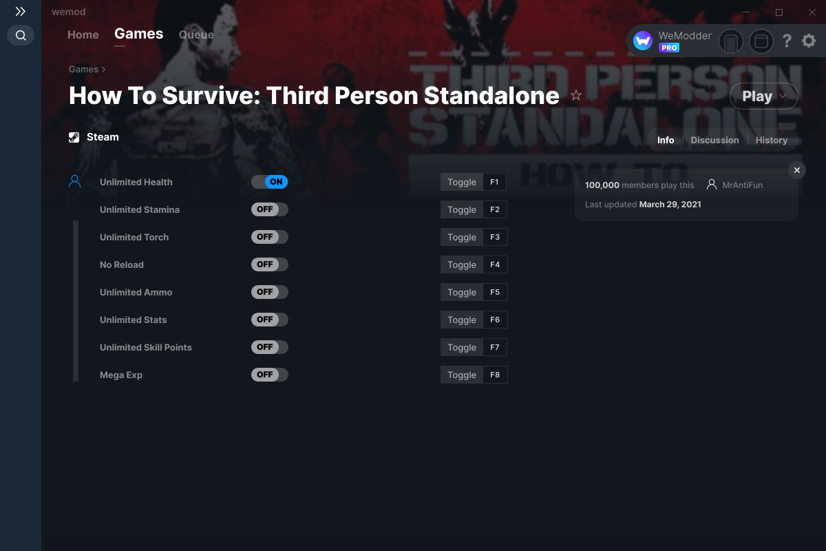 How To Survive: Third Person Standalone Cheats and Trainer for Steam - Trainers - WeMod Community