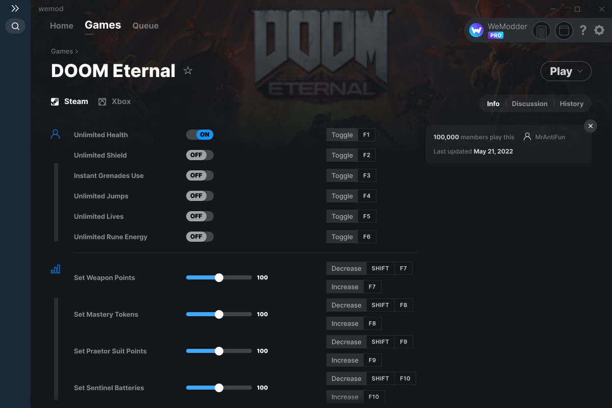 DOOM Eternal Cheats and Trainer for Xbox - Trainers - WeMod Community