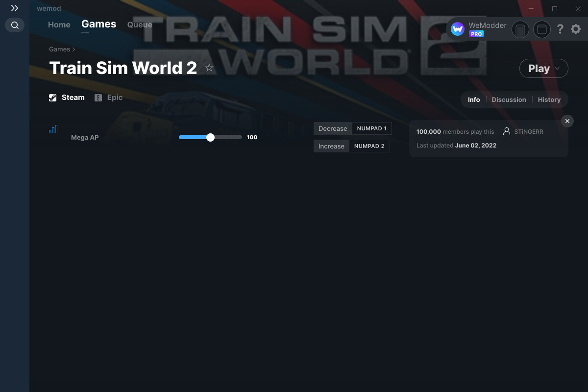 Train Sim World 2 Cheats and Trainer for Epic Games - Trainers - WeMod ...