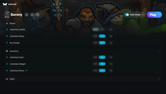 Barony Cheats & Trainers for PC | WeMod