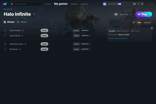 Halo Infinite Cheats & Trainers for PC | WeMod