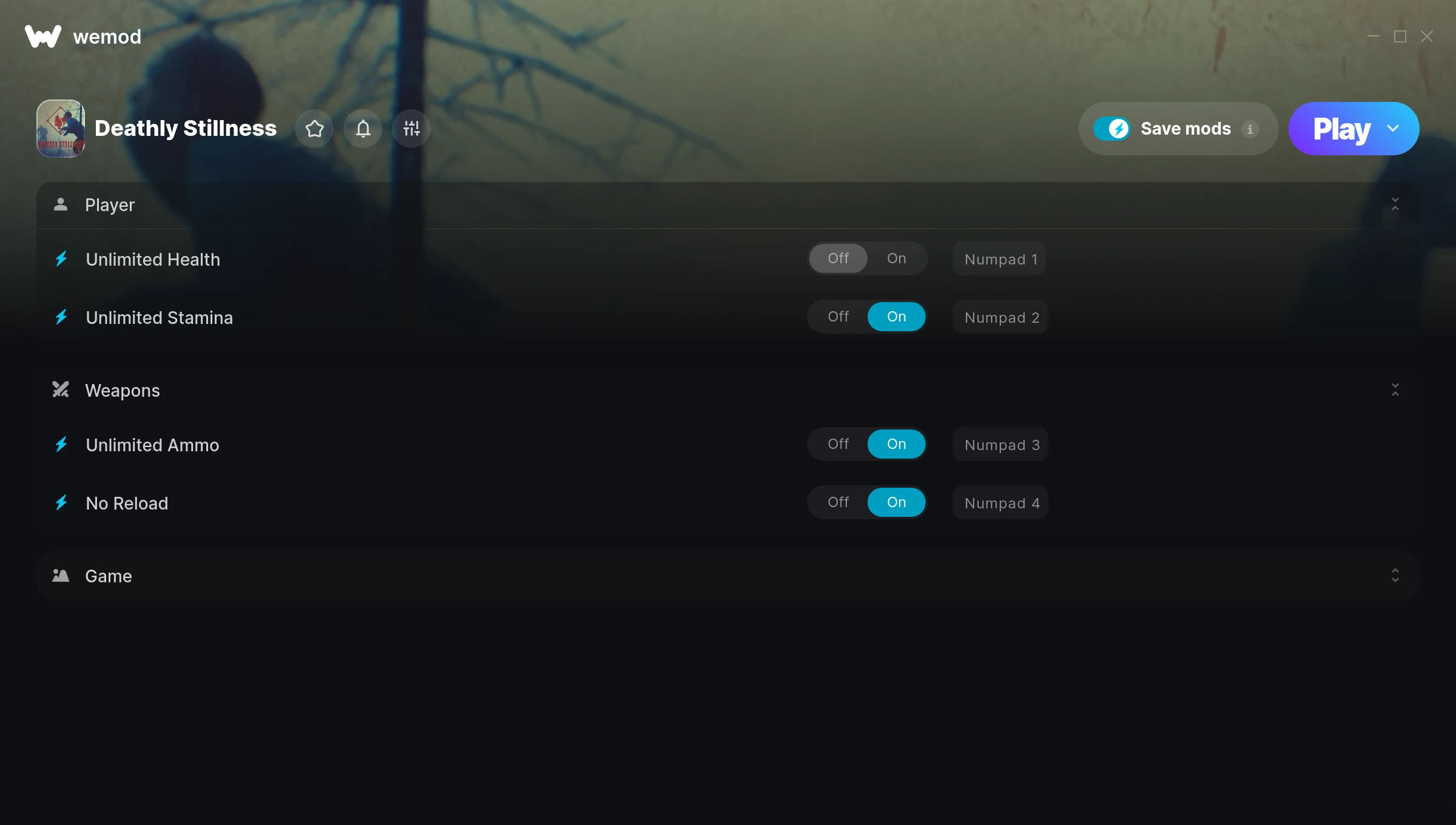 Deathly Stillness Cheats & Trainers for PC | WeMod
