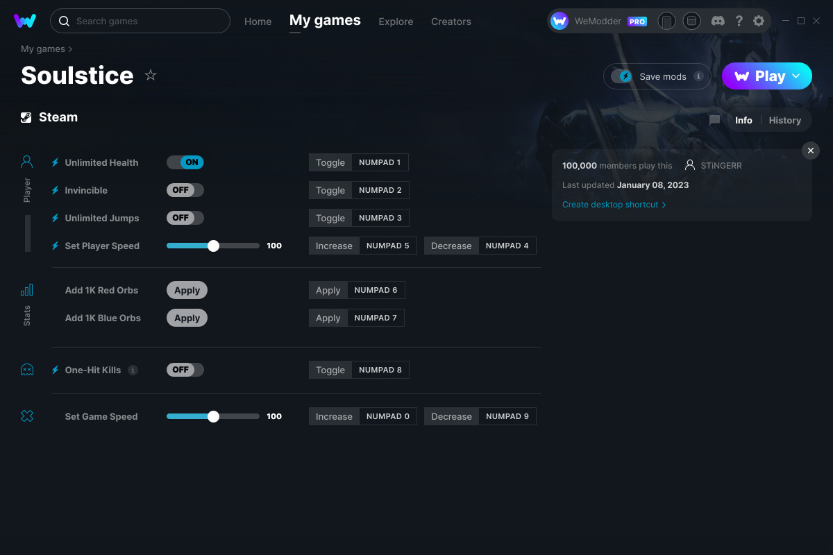 Soulstice Cheats and Trainer for Steam - Trainers - WeMod Community