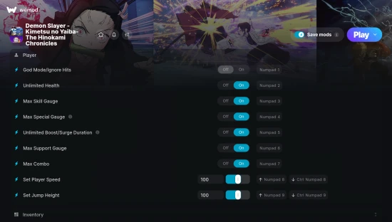 Demon Slayer -Kimetsu no Yaiba- The Hinokami Chronicles Cheats ...
