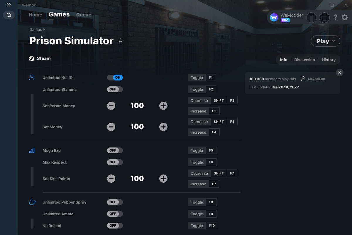 Prison Simulator Cheats and Trainer for Steam - Trainers - WeMod Community