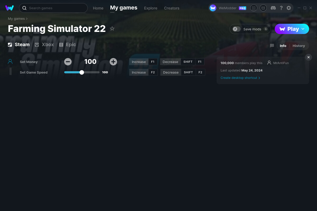 Farming Simulator 22 Cheats and Trainer for Epic Games - Trainers ...