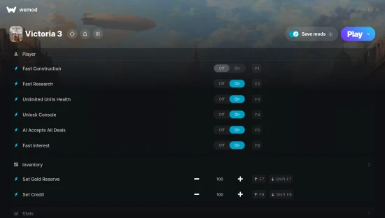 Victoria 3 Cheats & Trainers for PC | WeMod