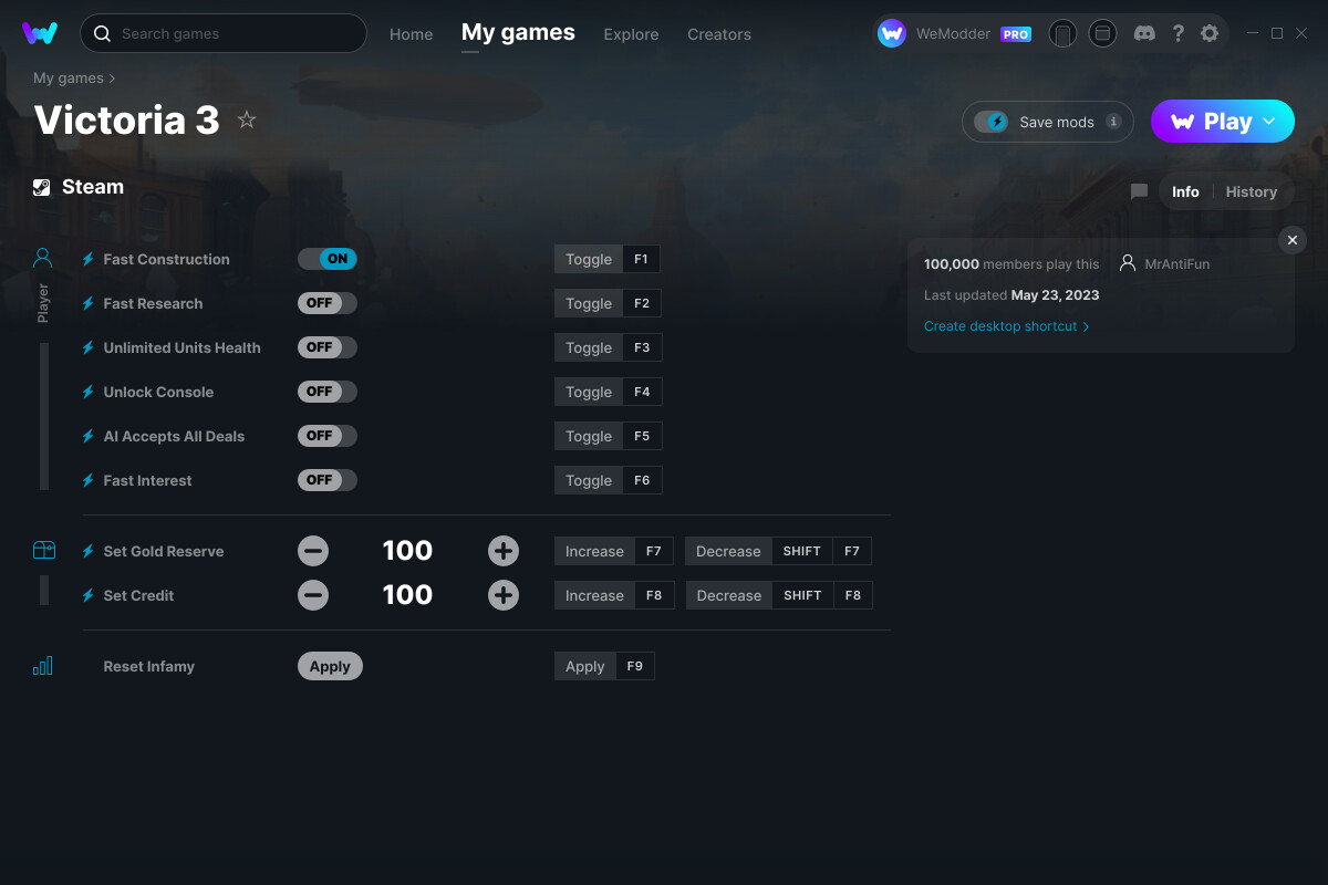 Victoria 3 Cheats and Trainer for Steam - Trainers - WeMod Community