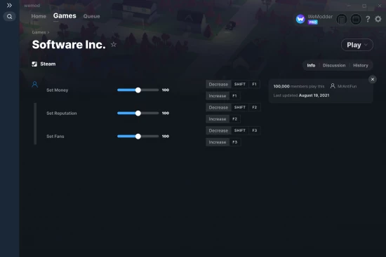 Software Inc. Cheats and Trainers for PC - WeMod