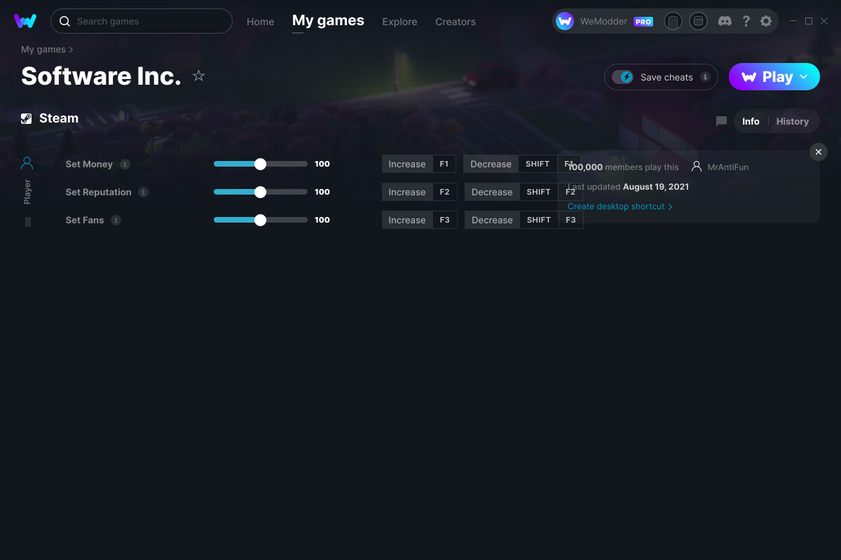 Software Inc. Cheats and Trainer for Steam - Trainers - WeMod Community