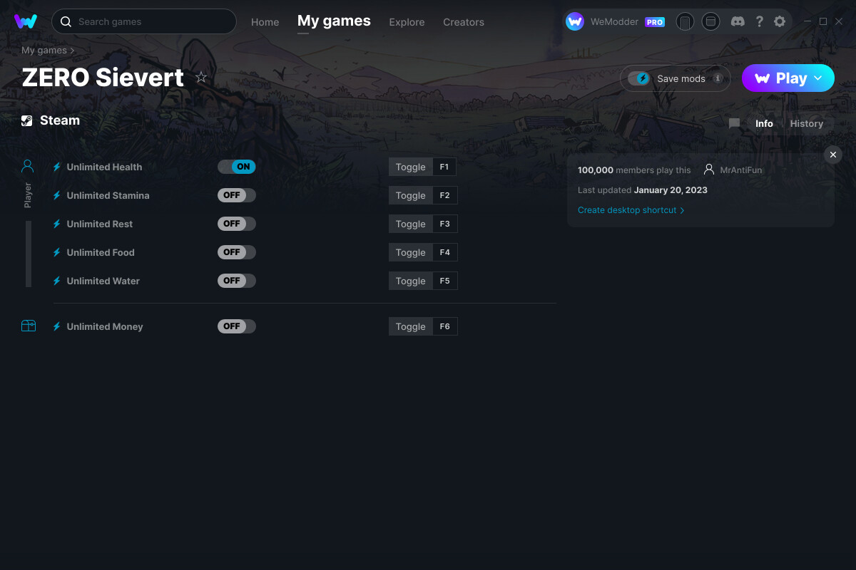 ZERO Sievert Cheats and Trainer for Steam - Trainers - WeMod Community