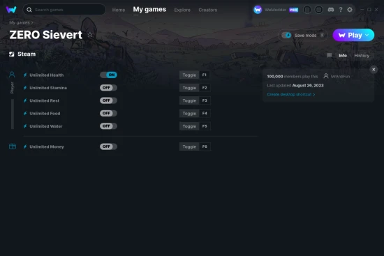 Zero Sievert Cheats And Trainers For Pc Wemod