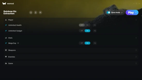 Rainbow Six Extraction Cheats & Trainers for PC | WeMod