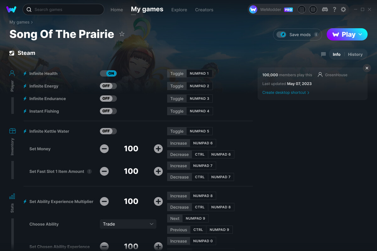 Song Of The Prairie Cheats and Trainer for Steam - Trainers - WeMod ...