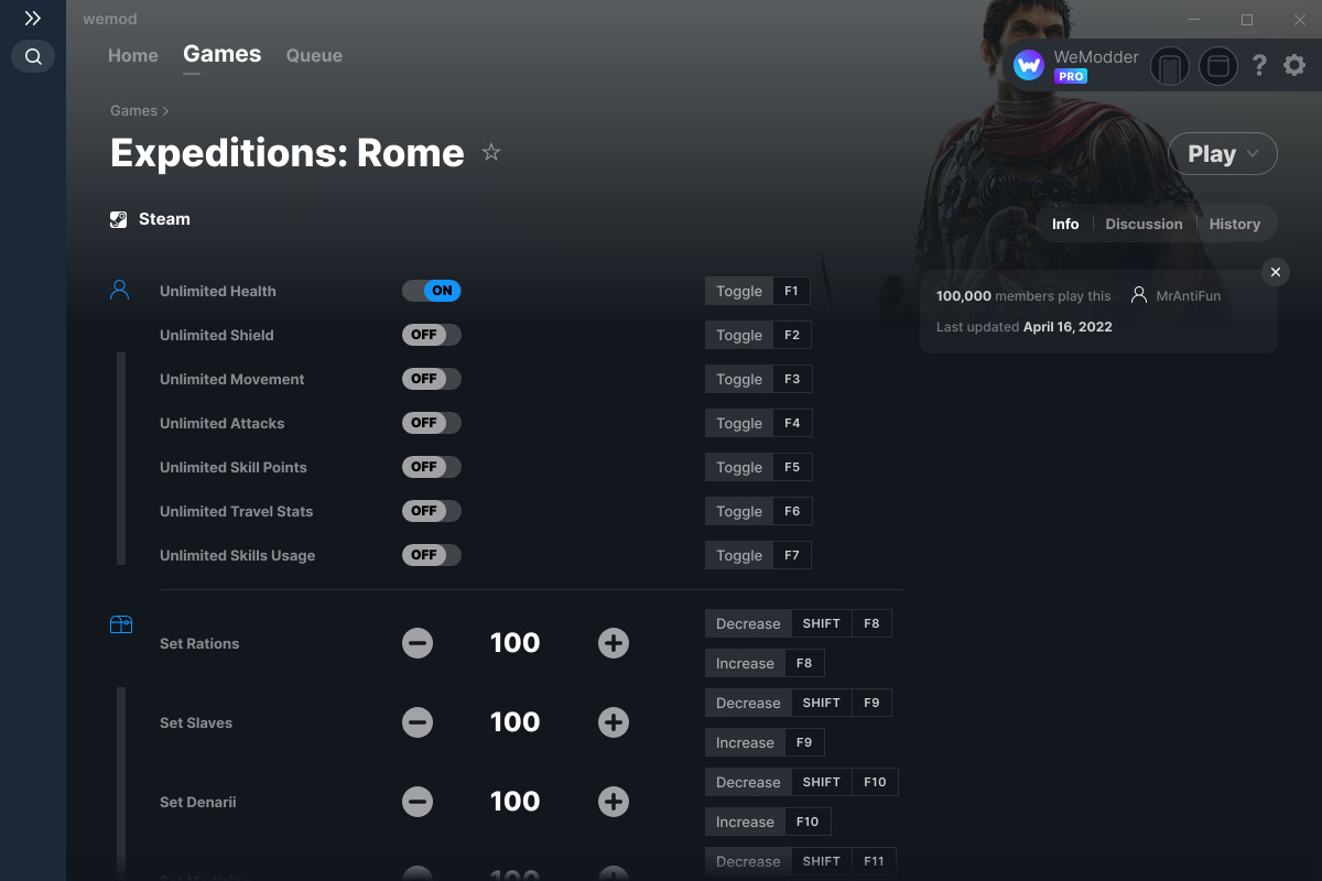 Expeditions: Rome Cheats and Trainer for Steam - Trainers - WeMod Community