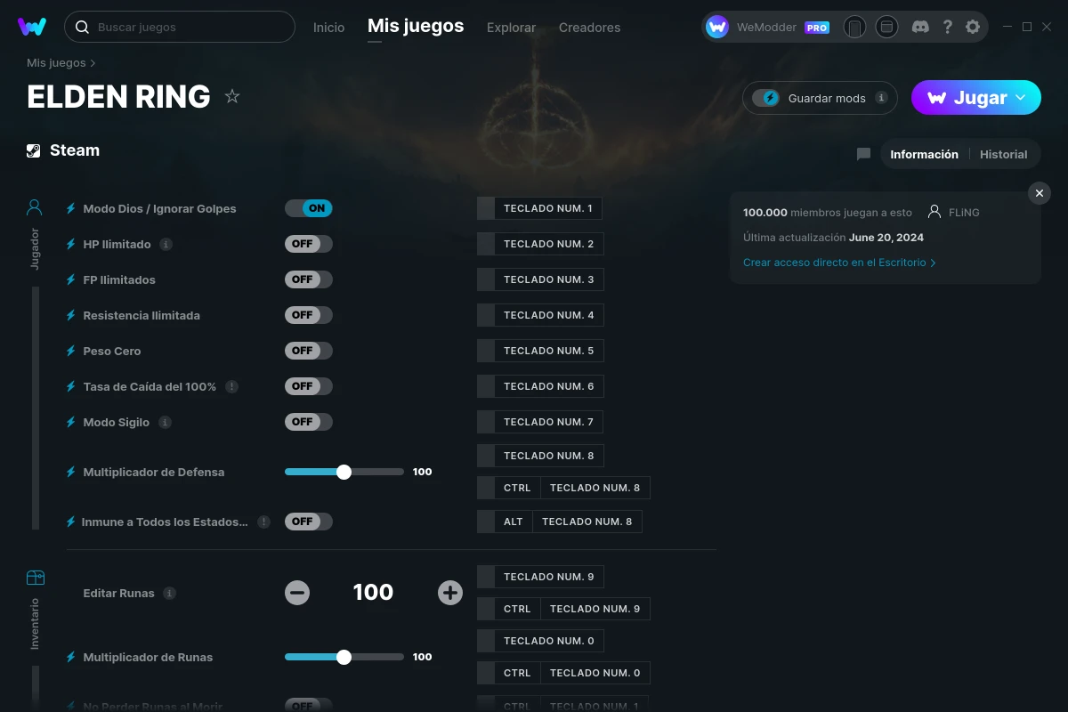 Trampas y Trainers de ELDEN RING para PC | WeMod