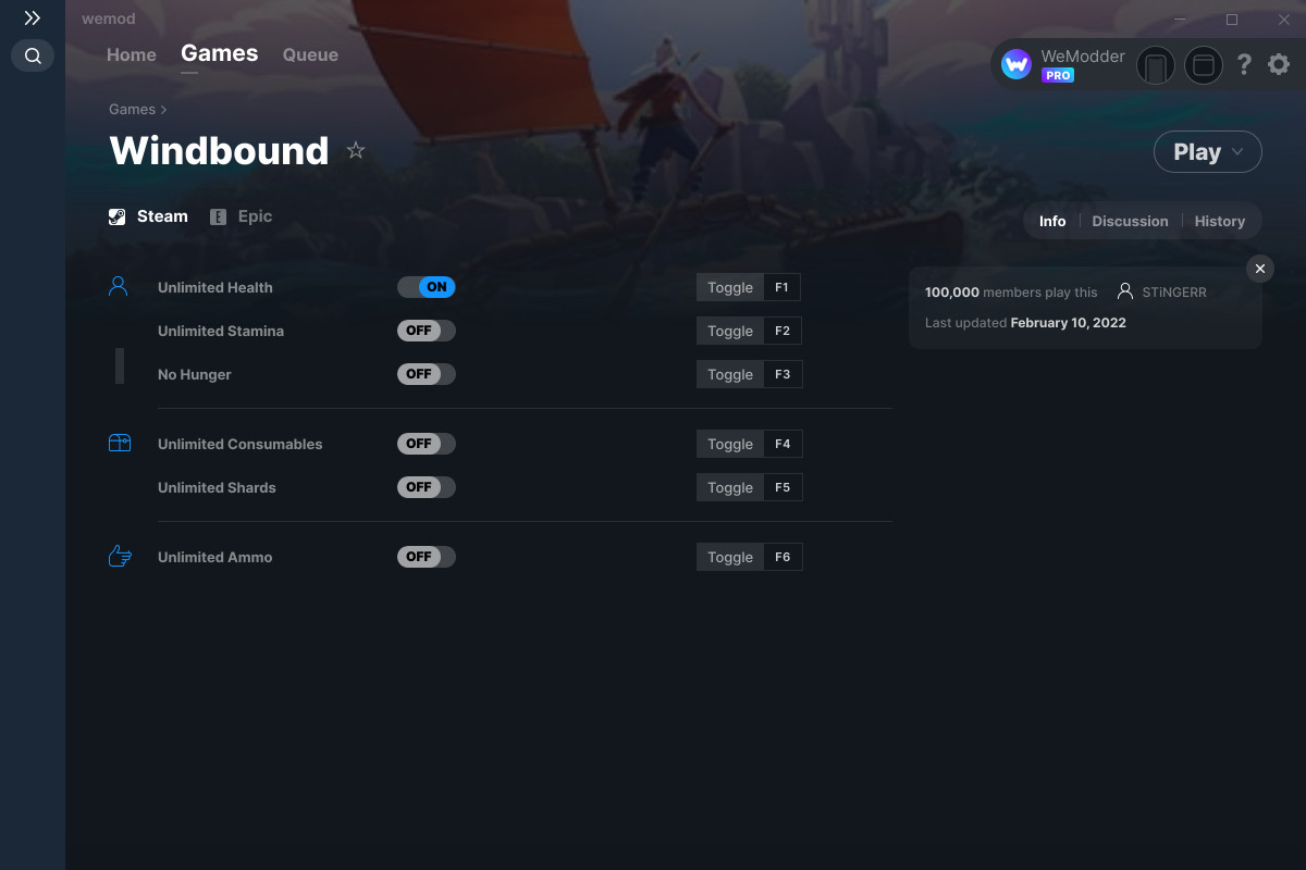 Windbound Cheats and Trainer for Epic Games - Trainers - WeMod Community