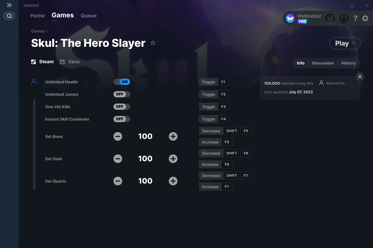 Skul: The Hero Slayer Cheats and Trainer for Xbox - Trainers - WeMod ...