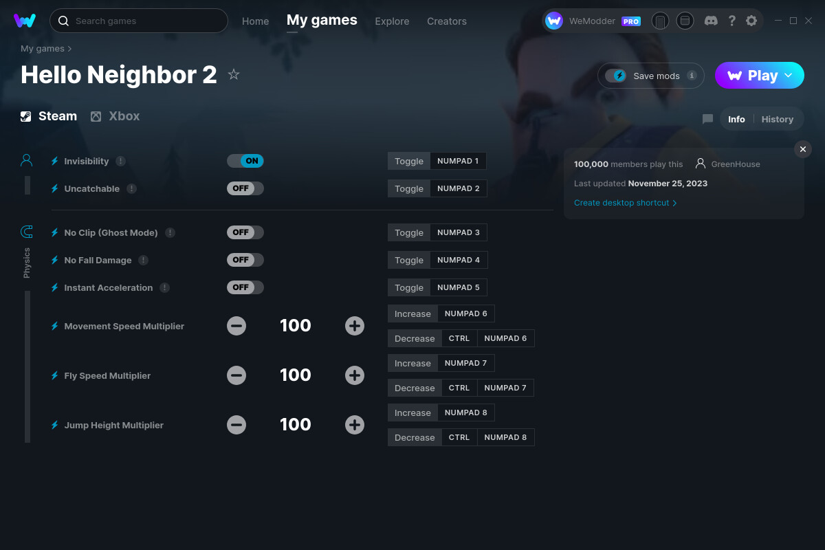 Hello Neighbor 2 Cheats and Trainer for Xbox - Trainers - WeMod Community